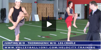 Thermogenic Warm Up - Jump Rope, Shallow Squat Knee Hug, Leg Cradle ...